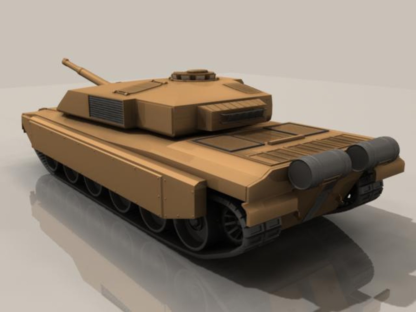 Challenger Tank 3d Obj