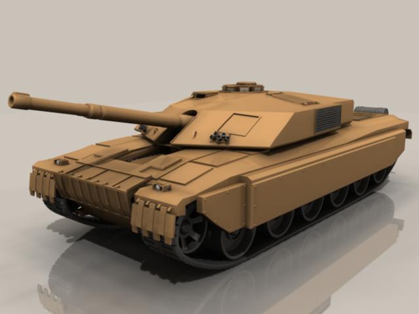 Challenger Tank 3d Obj