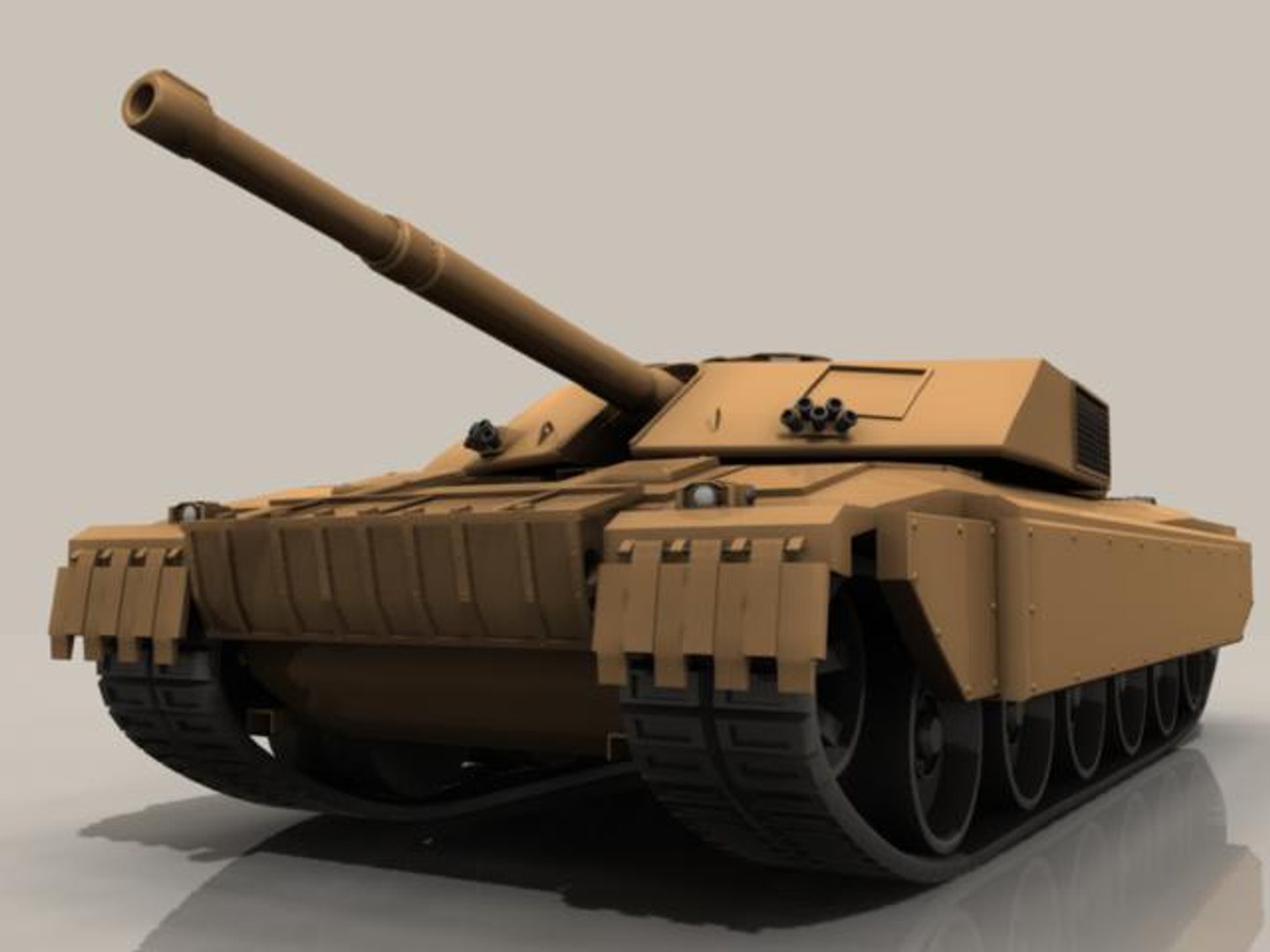Challenger Tank 3d Obj