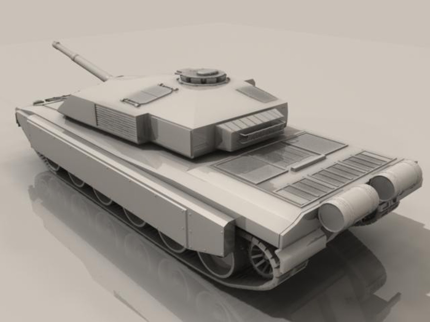 Challenger Tank 3d Obj