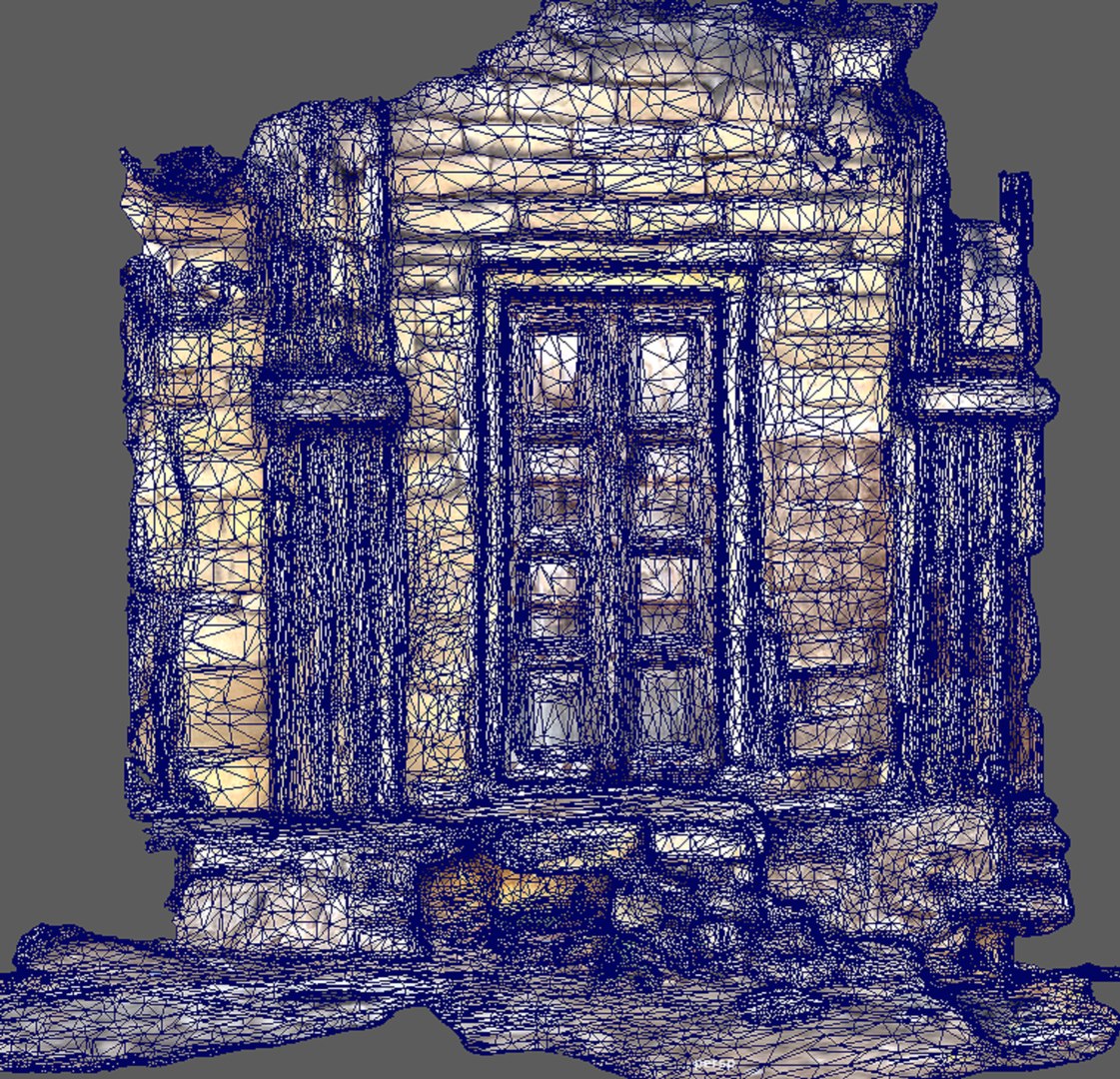 The Structure Of Wooden Door Of The Old Fort 3D Model - TurboSquid 1886482