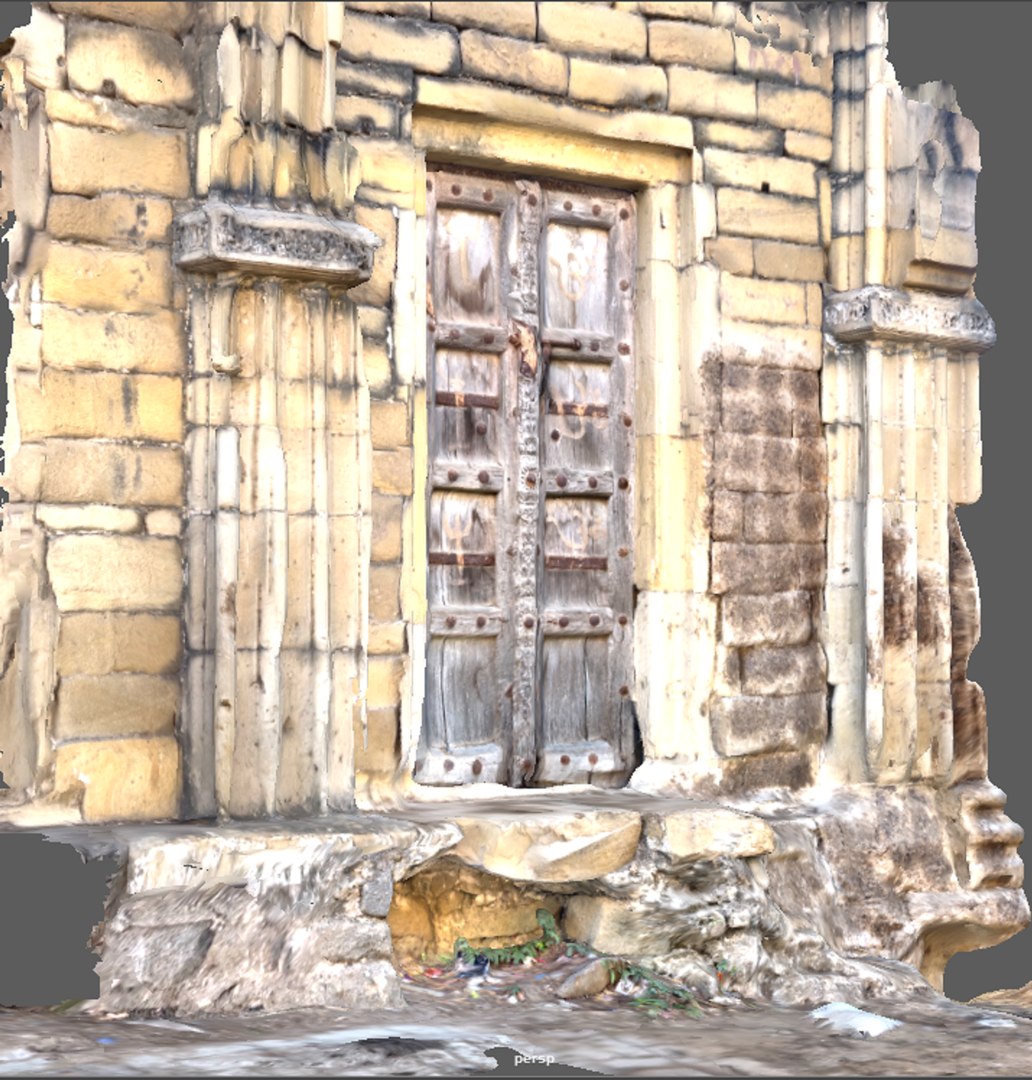 The Structure Of Wooden Door Of The Old Fort 3D Model - TurboSquid 1886482