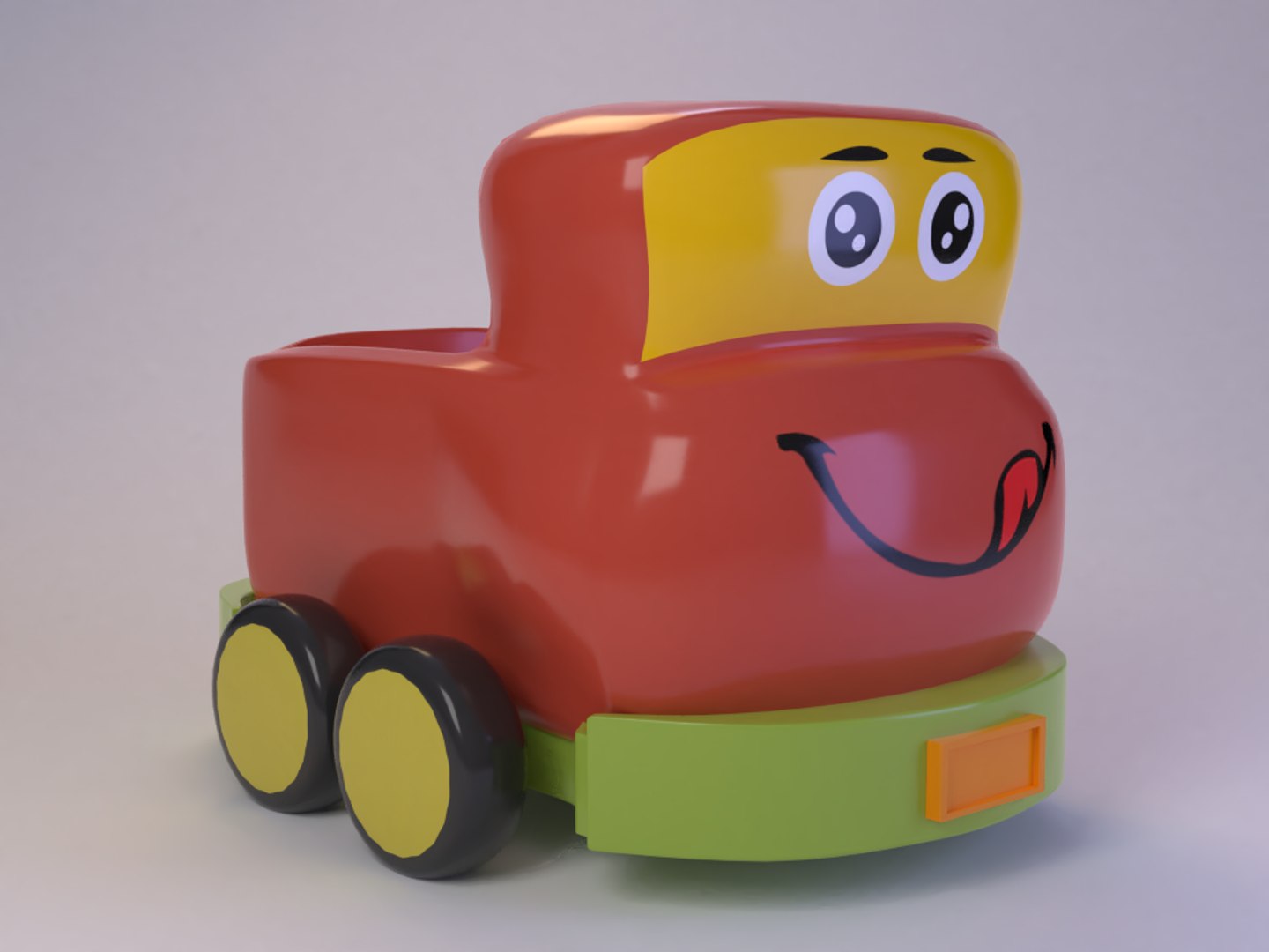 Cartoon Cute Mini Truck 3D Model - TurboSquid 1542652