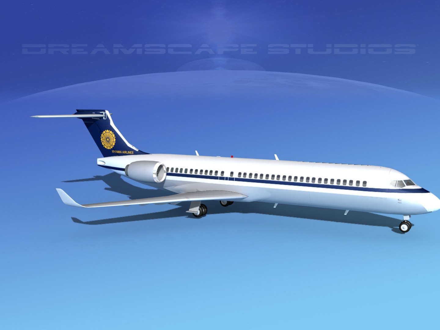 3d model comac arj21 airliner arj21-700