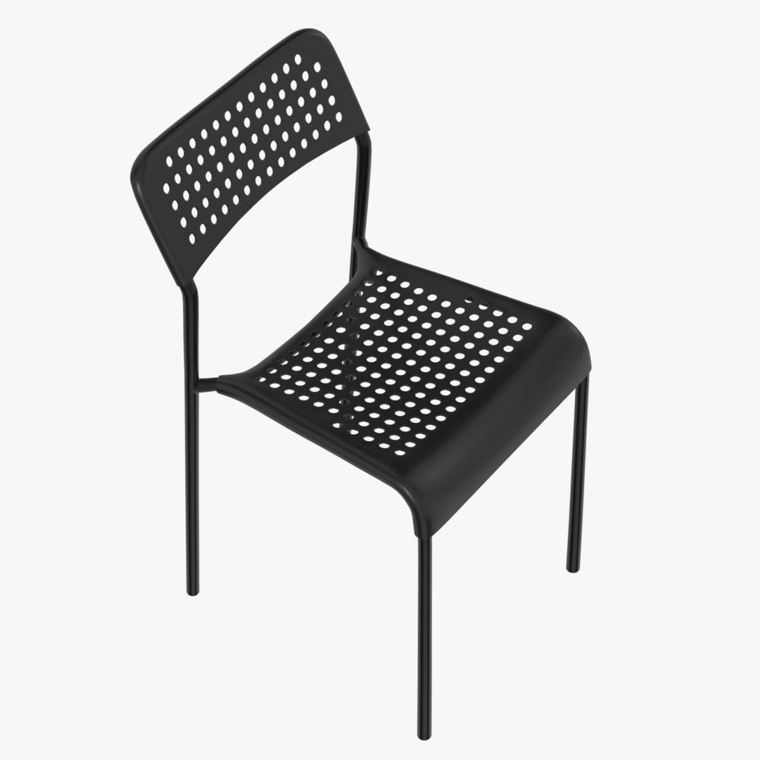 Ikea adde black pbr 3D model - TurboSquid 2134746
