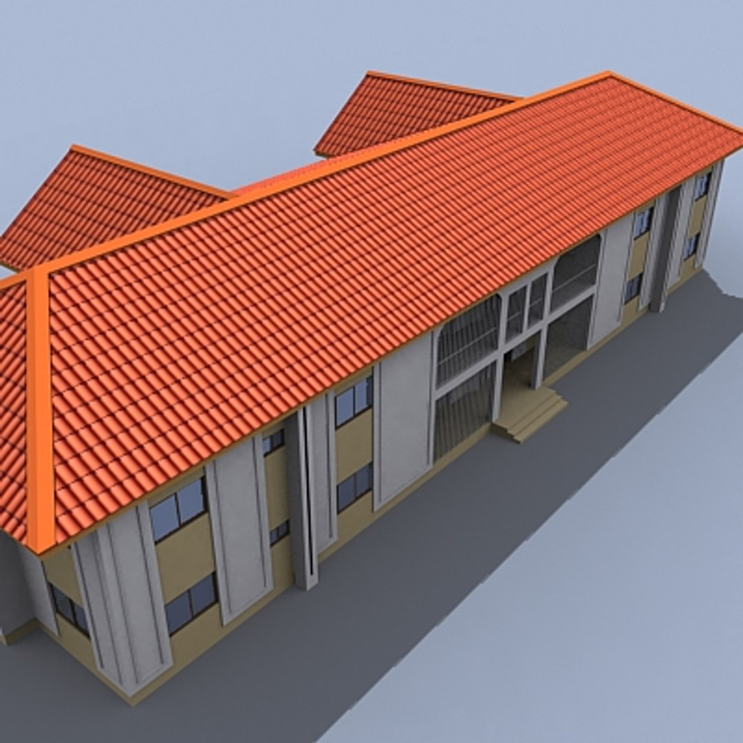 3d Block Flats Tropical Model