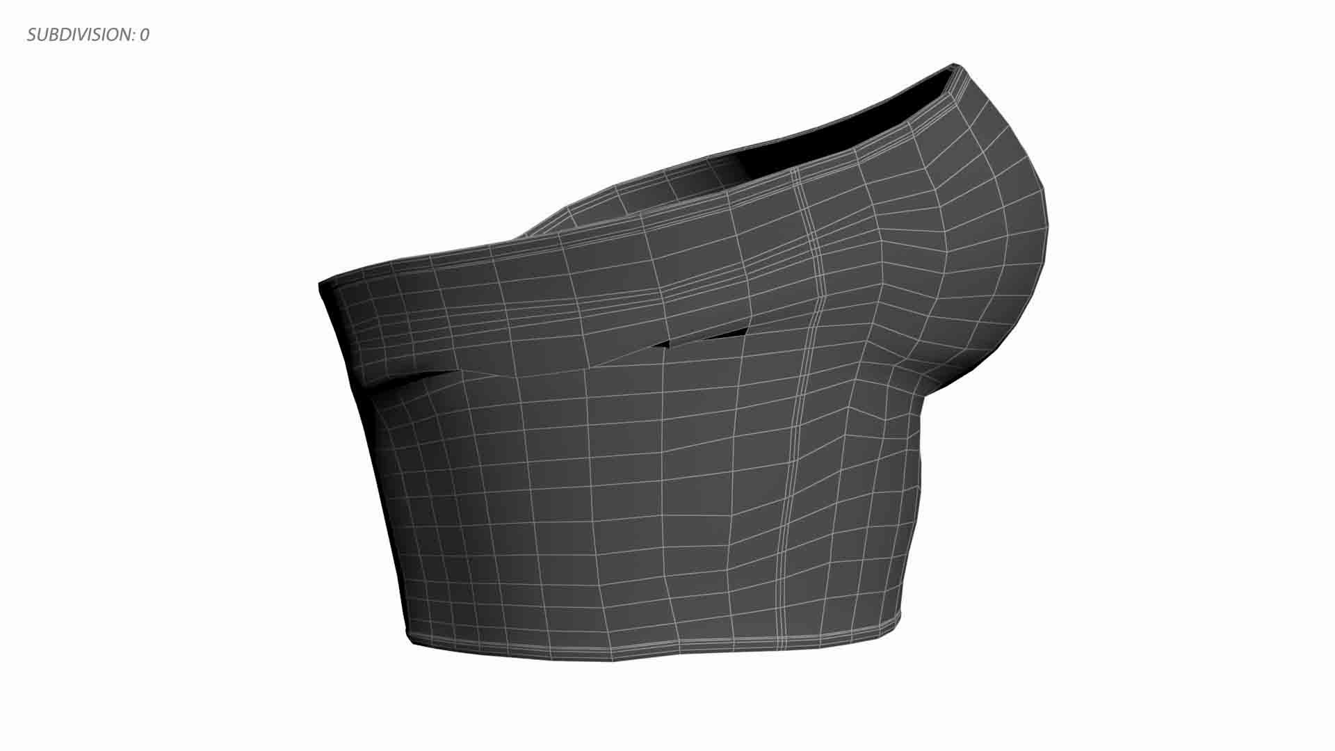 Female Crop Top 3D Model - TurboSquid 2181026