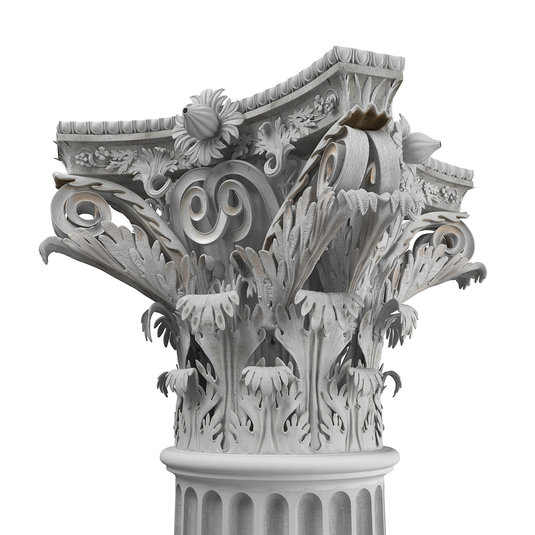 3d Corinthian Column