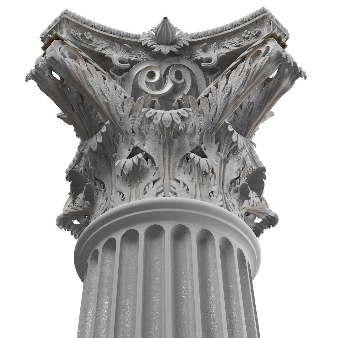 3d Corinthian Column