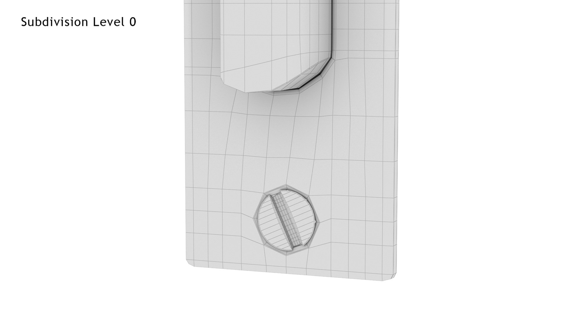 Door Lock Latch Steel V02 3D model - TurboSquid 1730459
