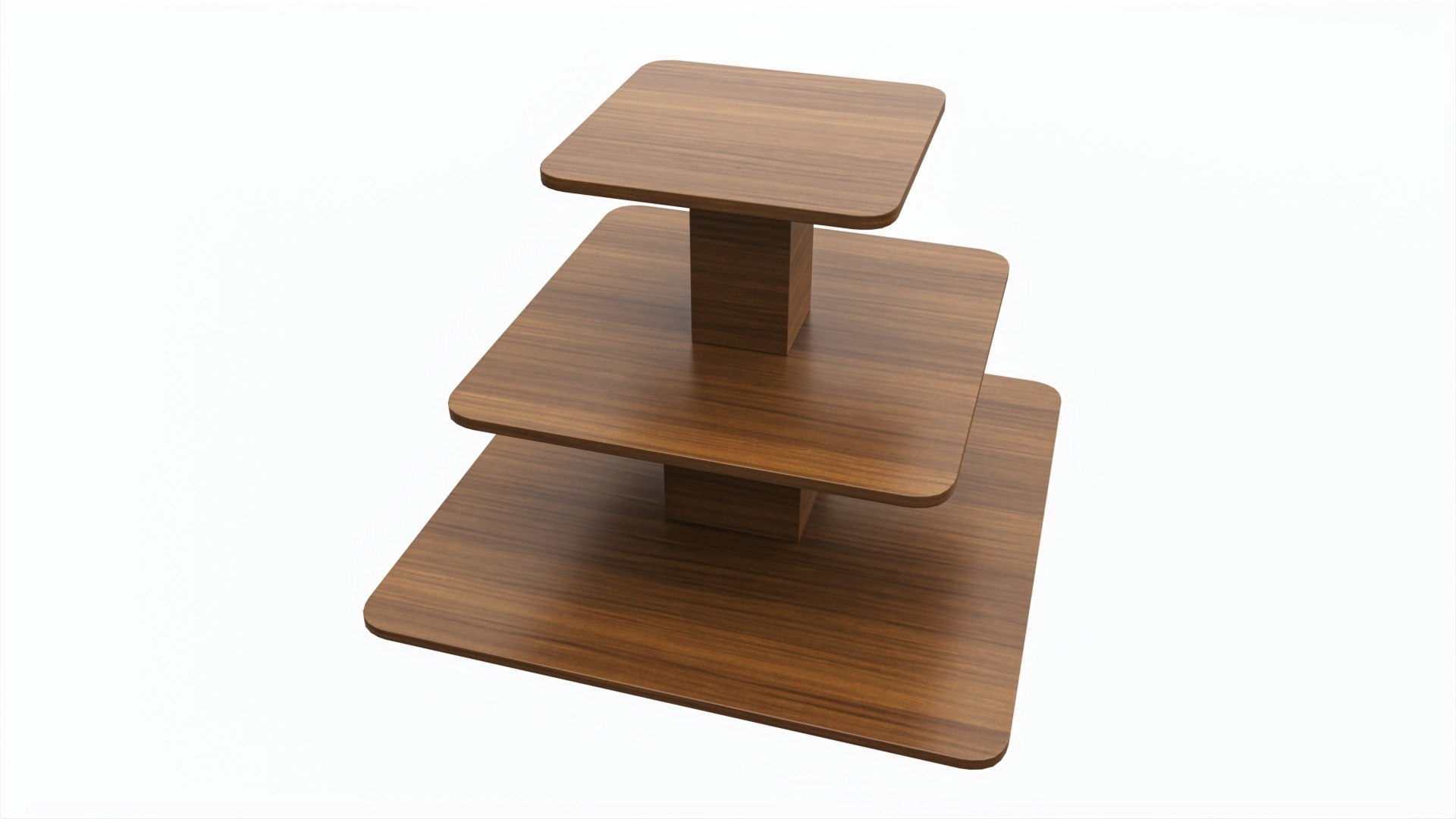 Free Square Table Three Tier 3D Model - TurboSquid 2224791