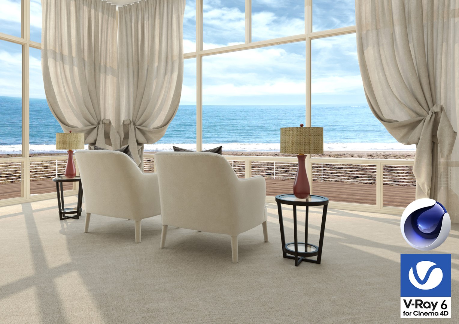 Living - C4D - Vray6 3D Model - TurboSquid 2379072