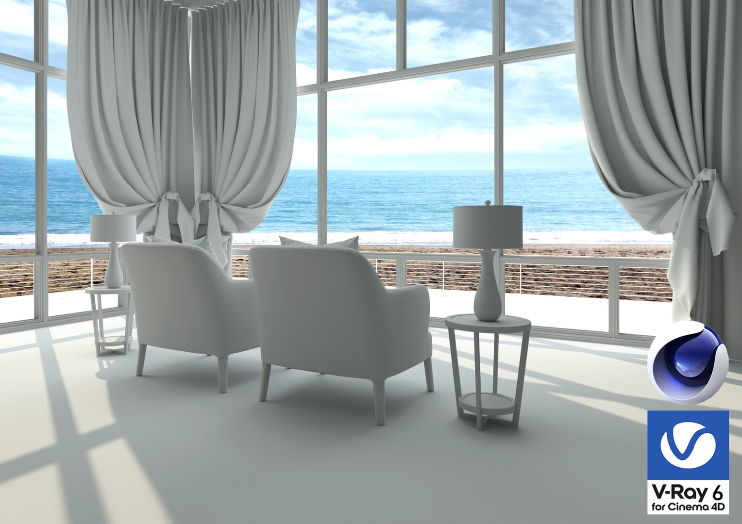 Living - C4D - Vray6 3D Model - TurboSquid 2379072