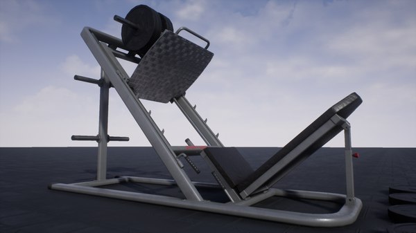 modelo 3d Prensa de piernas Hack Sentadilla - TurboSquid 1369244