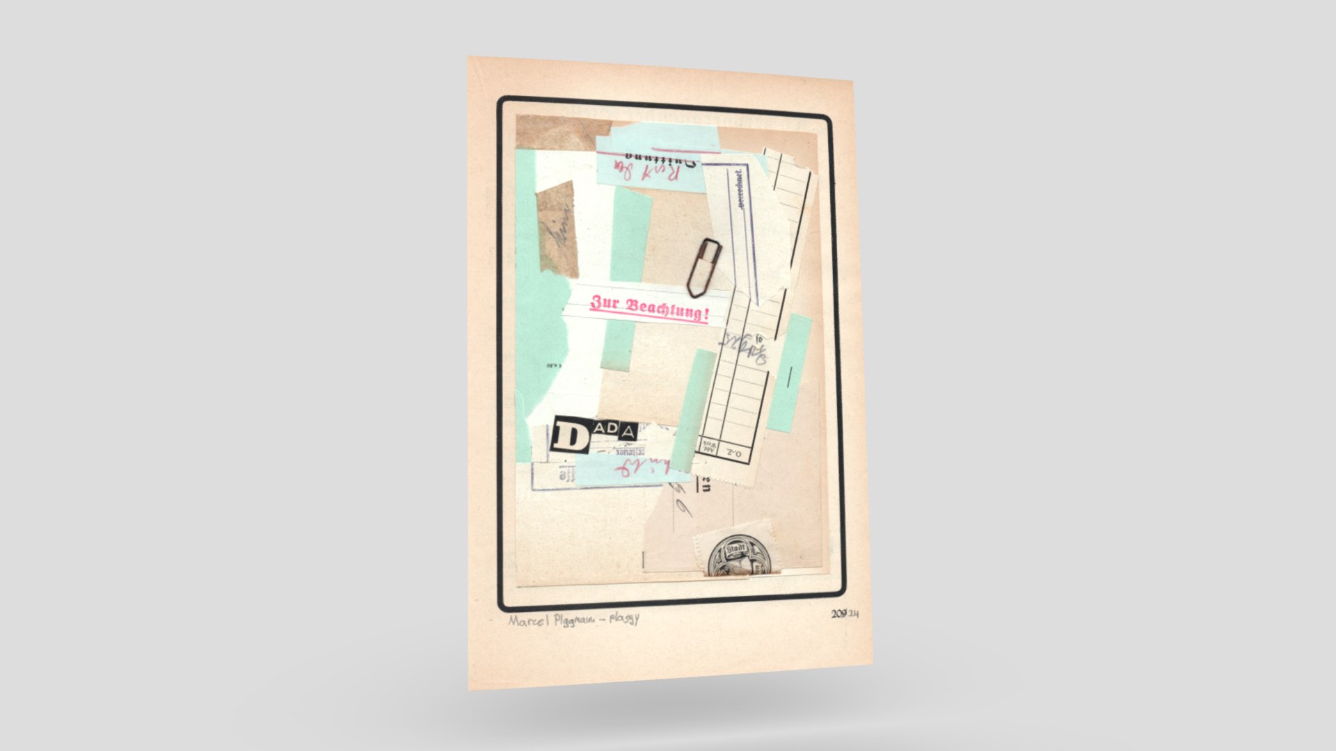 3D Dada Collage 3 Model - TurboSquid 2185338