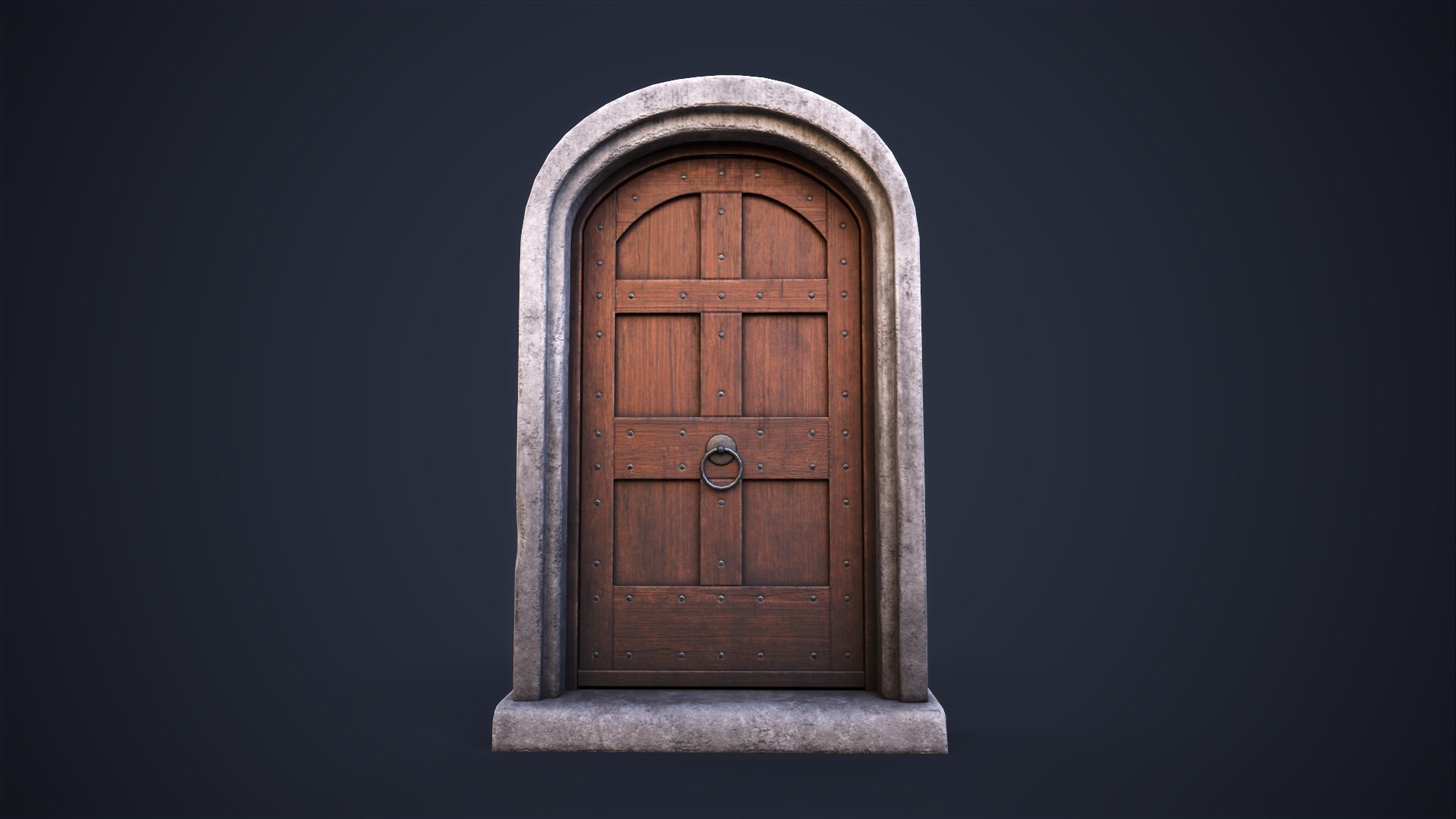 Old Front Small Door 3D Model - TurboSquid 2049467