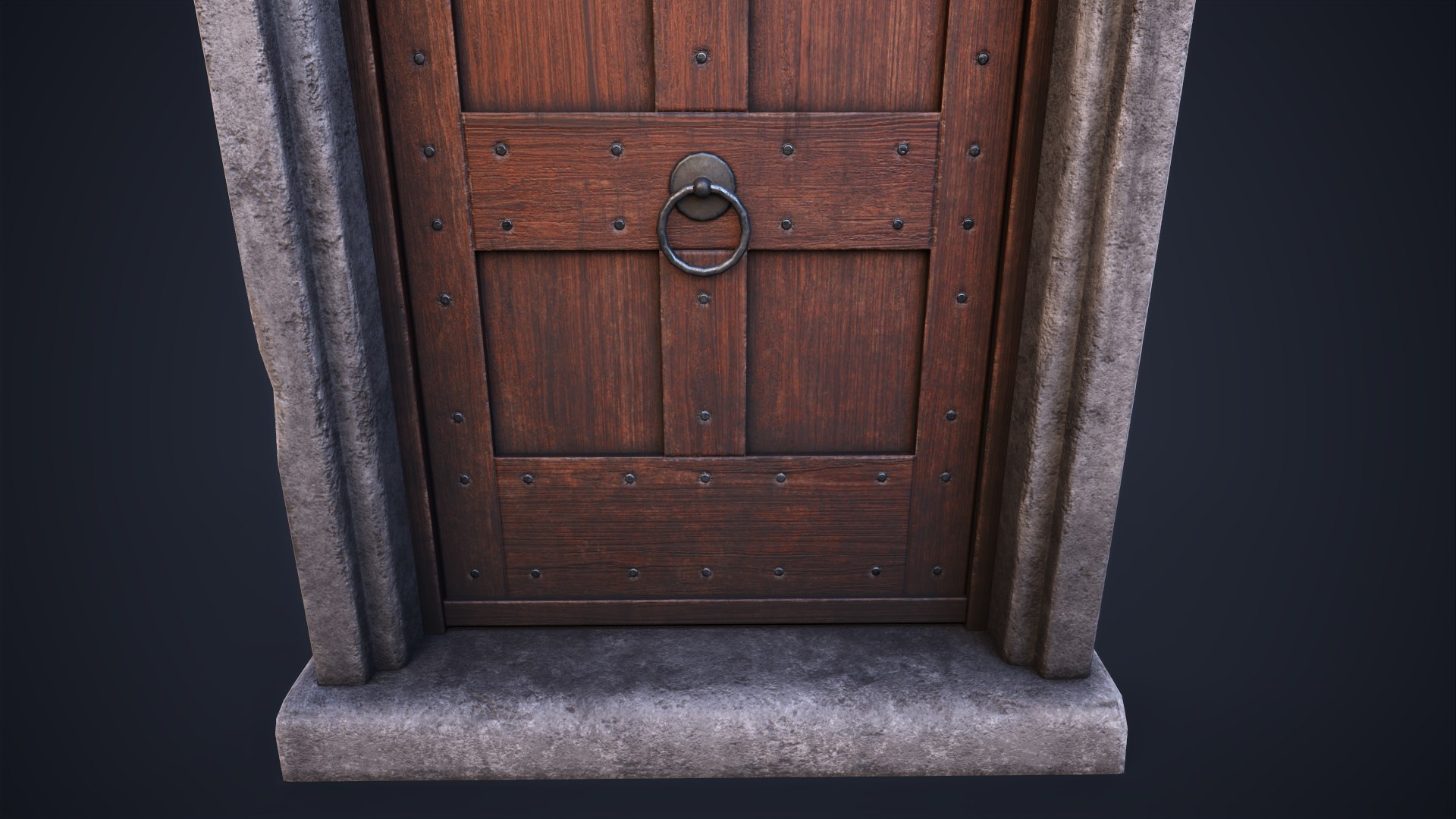 Old Front Small Door 3D Model - TurboSquid 2049467