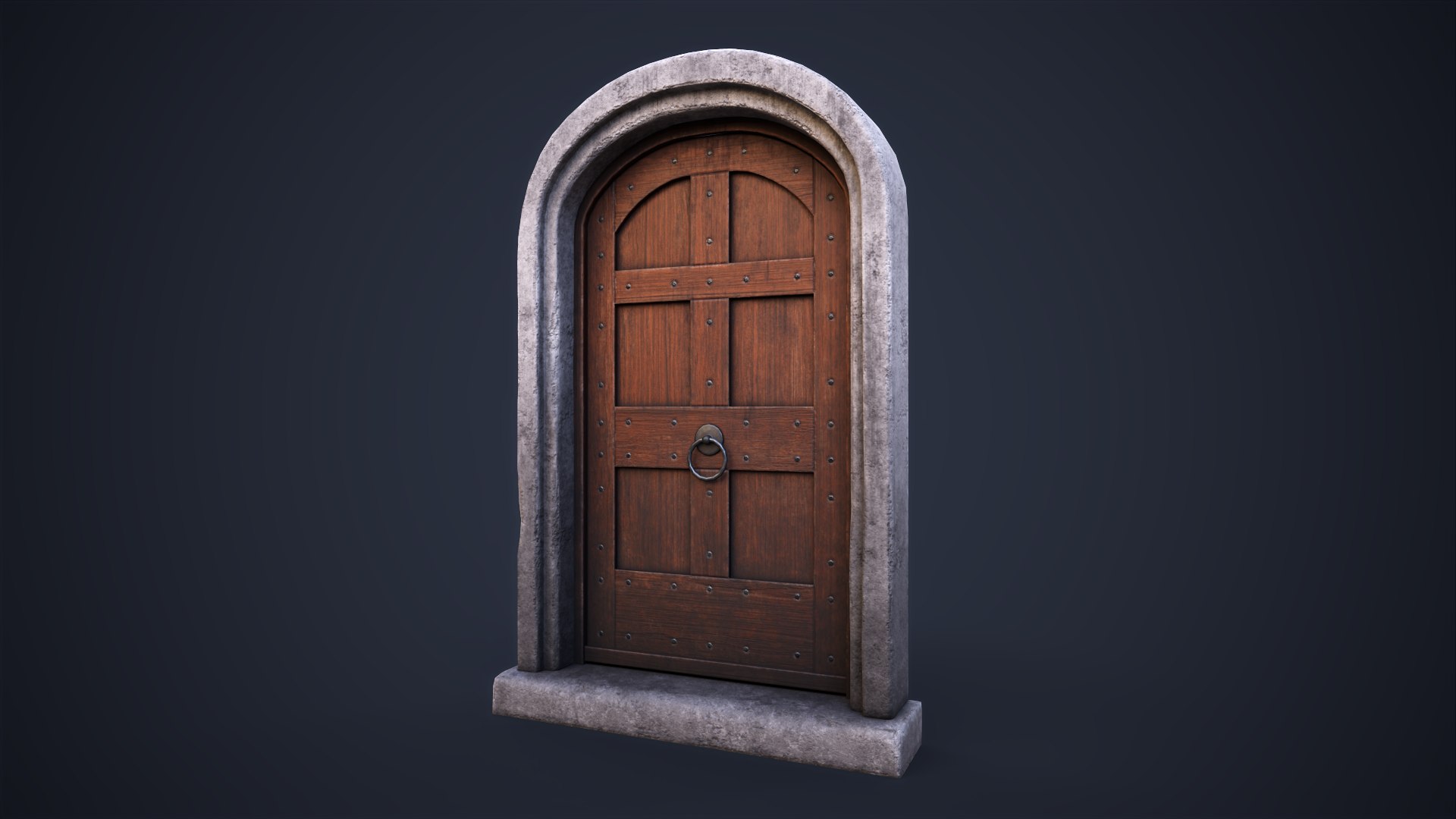 Old Front Small Door 3D Model - TurboSquid 2049467