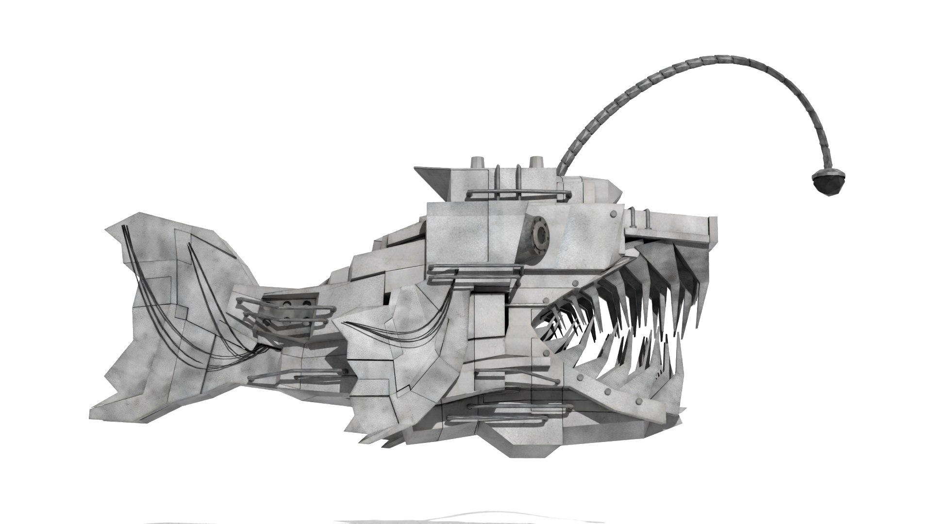 3D Sci Fi Creatures Fish SA-2 - Low Poly Model - TurboSquid 2018525