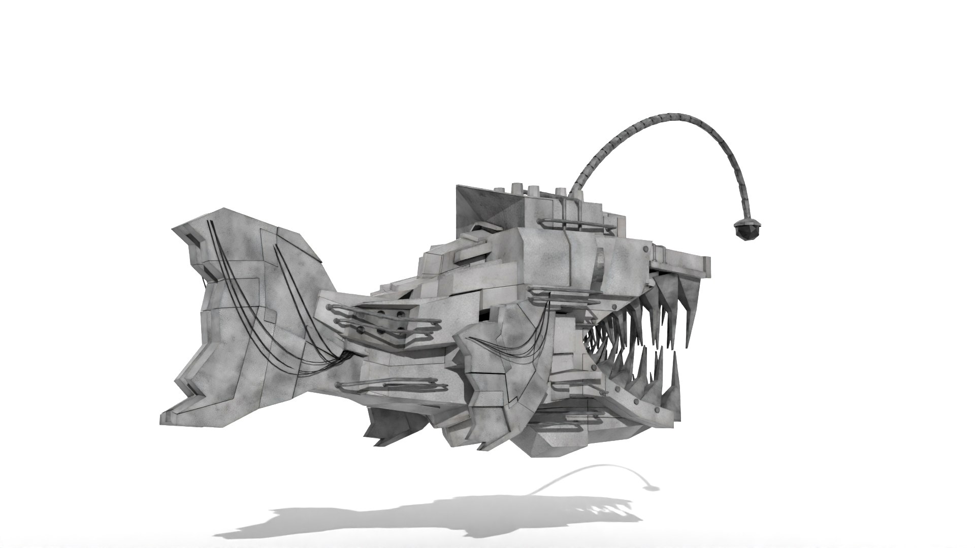 3D Sci Fi Creatures Fish SA-2 - Low Poly Model - TurboSquid 2018525