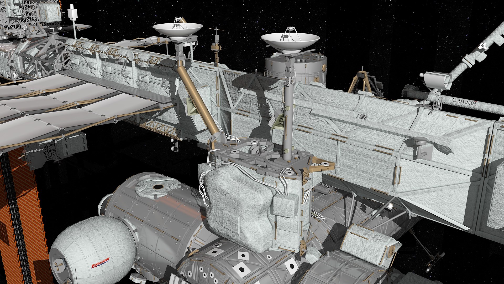 Iss Module Z1 Truss C4d