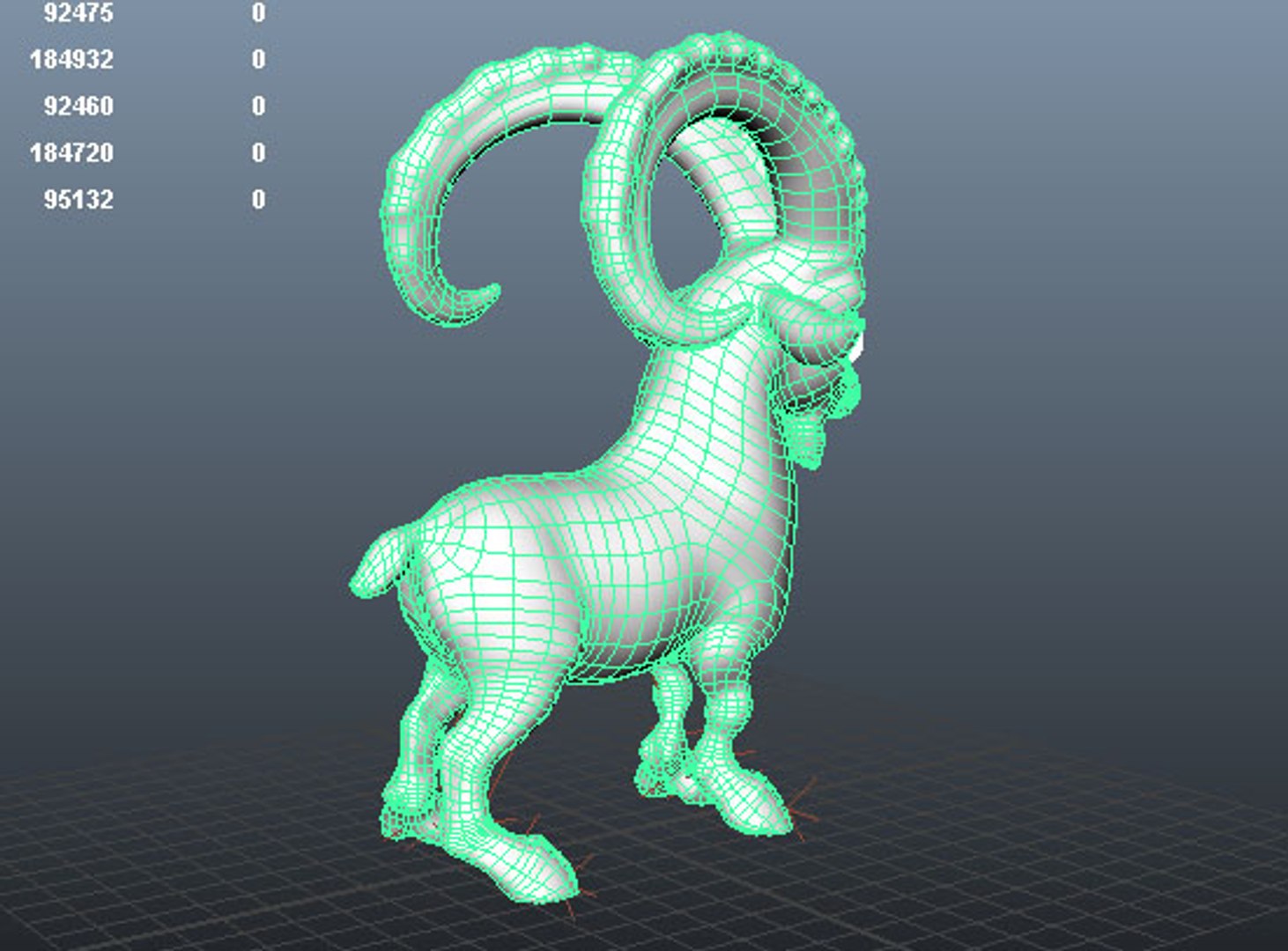Goat Rigged Shaded 3D Model - TurboSquid 1221030