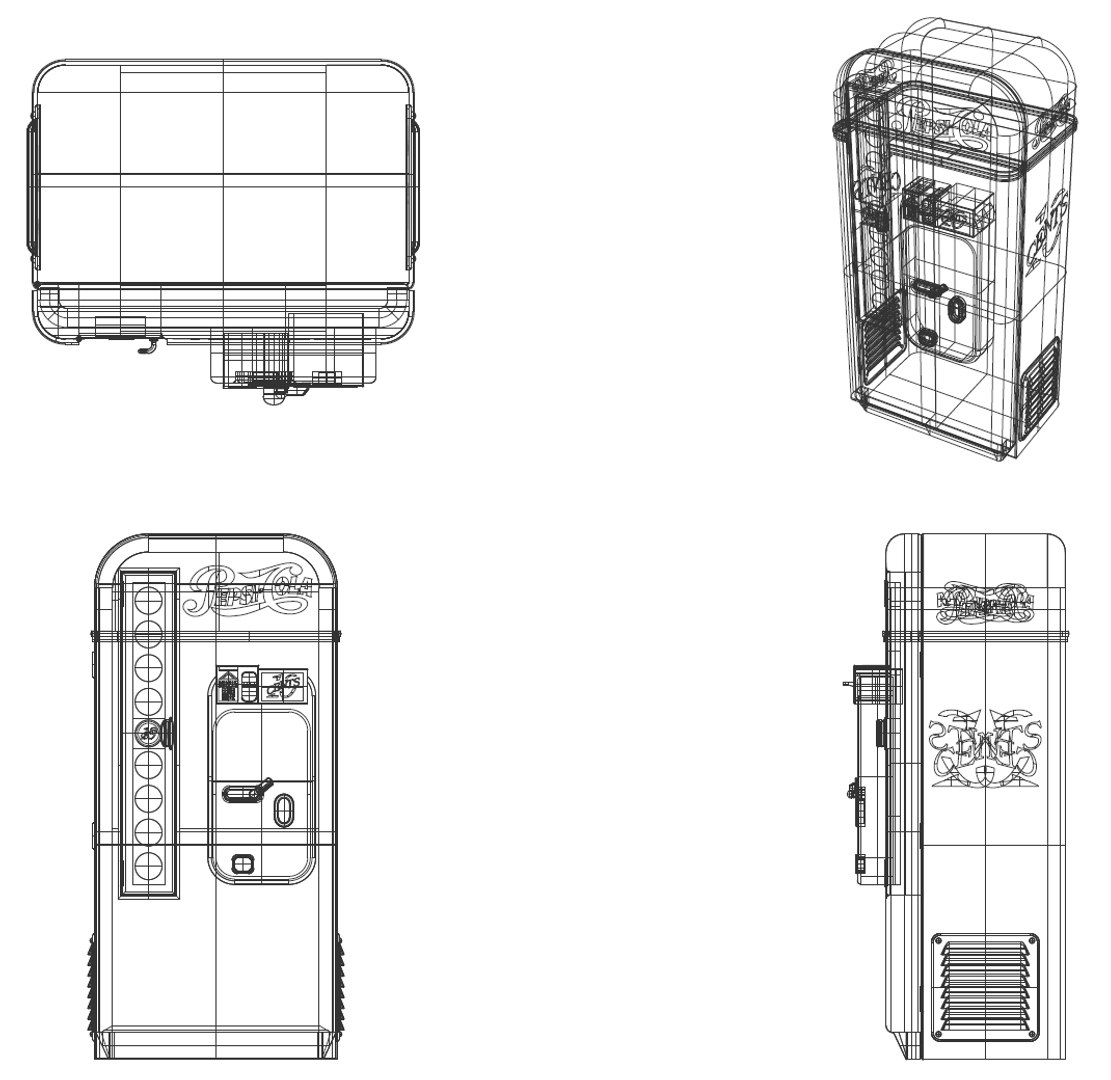 3D Model Vintage Pepsi Cola Vending Machine - TurboSquid 1469394