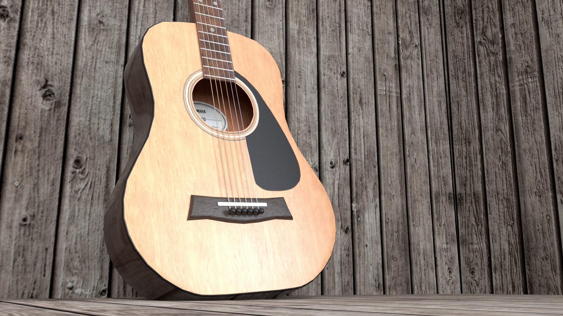 3D Acoustic Guitar - TurboSquid 1604776