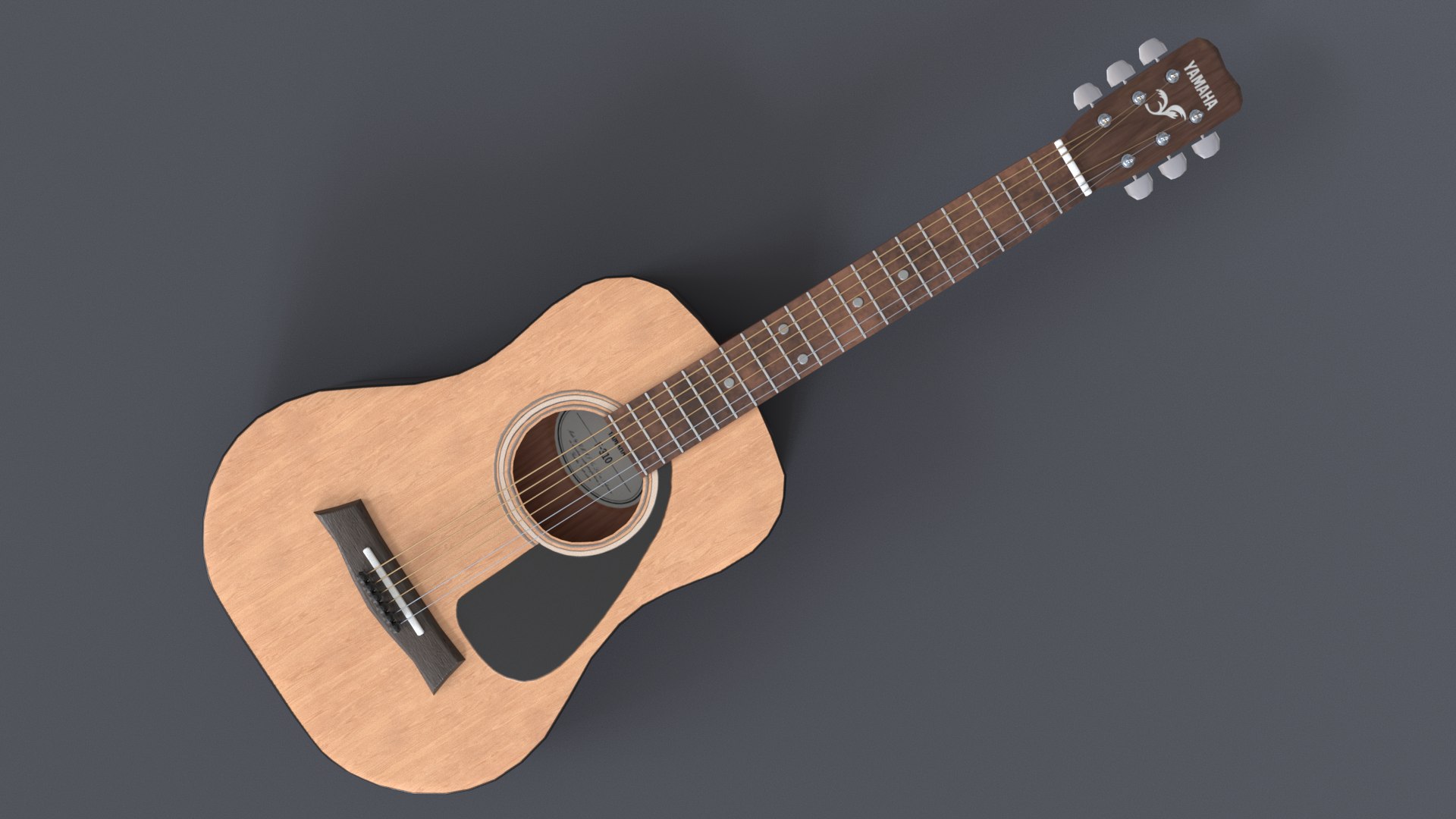 3D Acoustic Guitar - TurboSquid 1604776