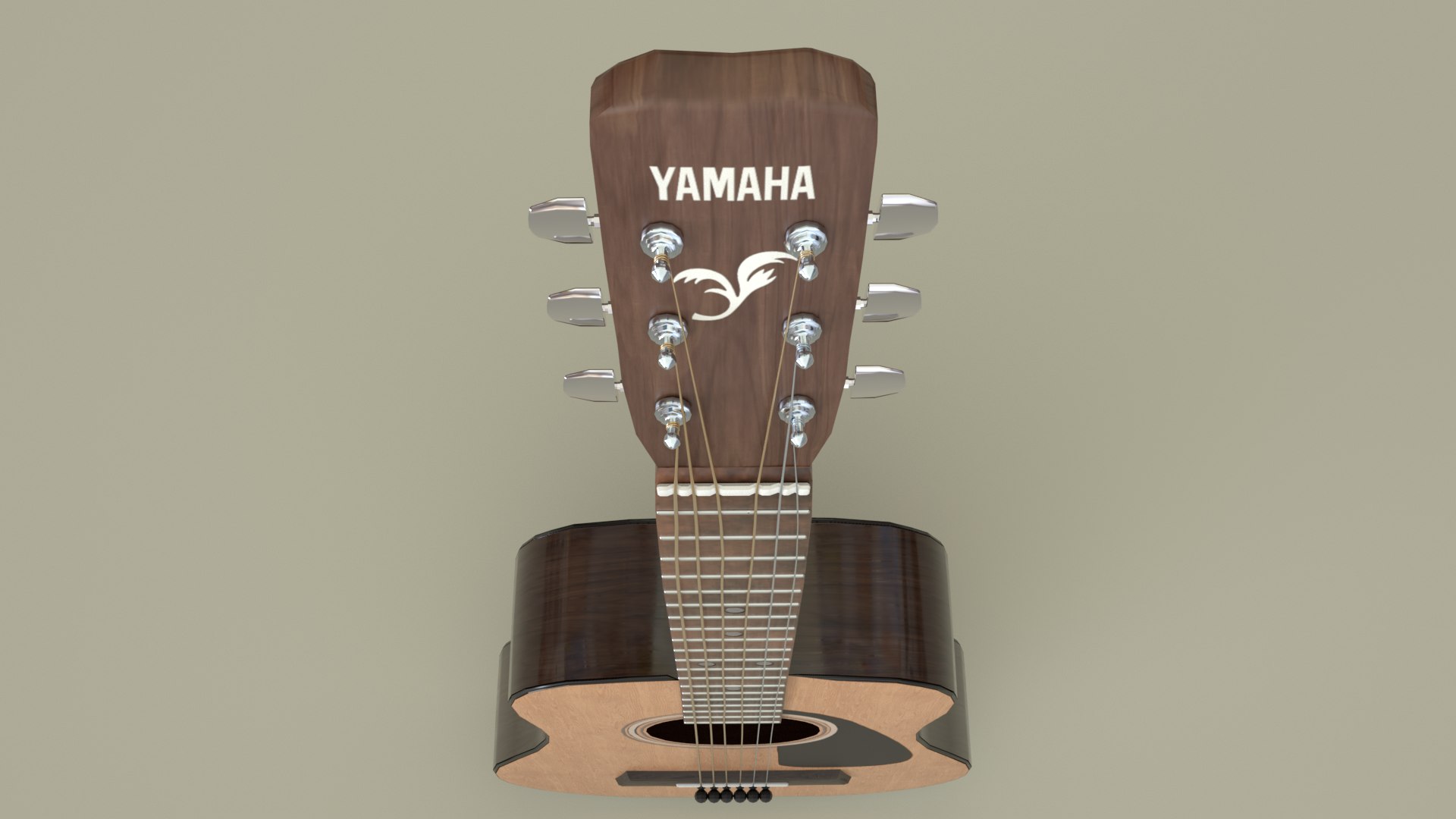 3D Acoustic Guitar - TurboSquid 1604776