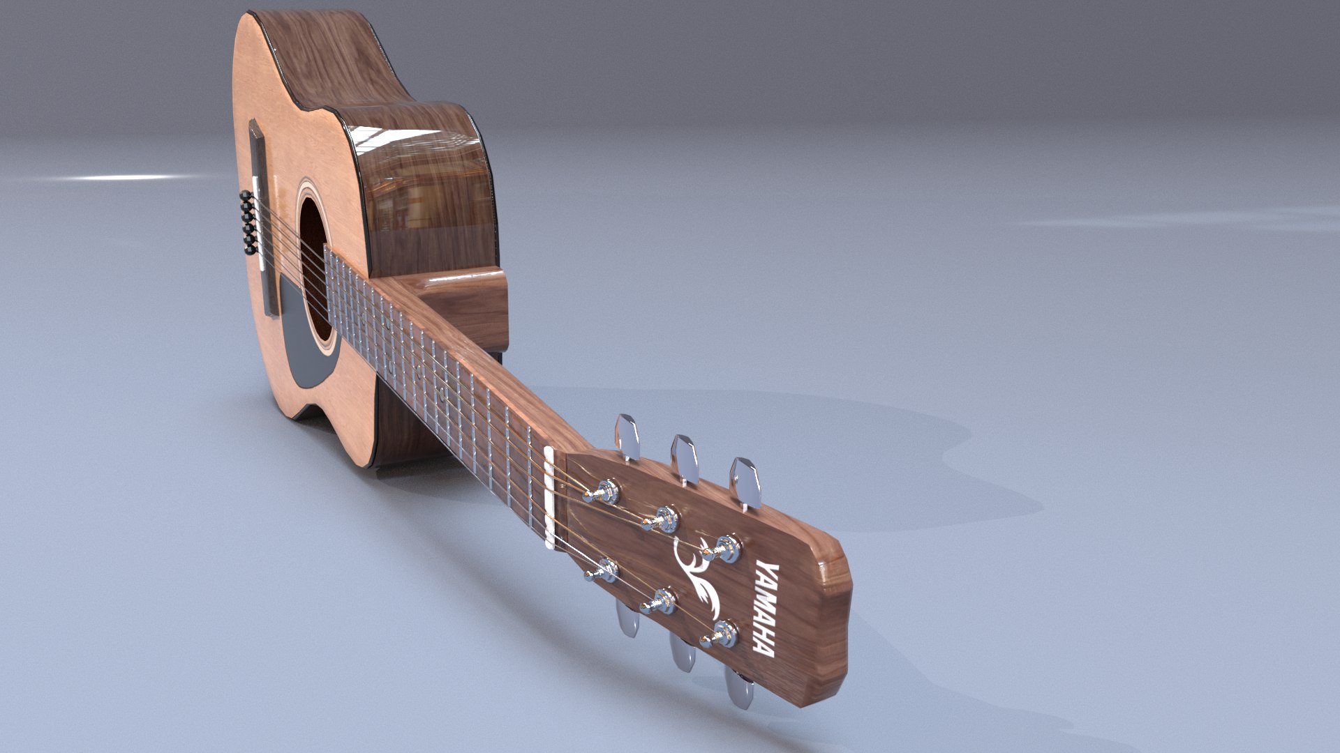 3D Acoustic Guitar - TurboSquid 1604776