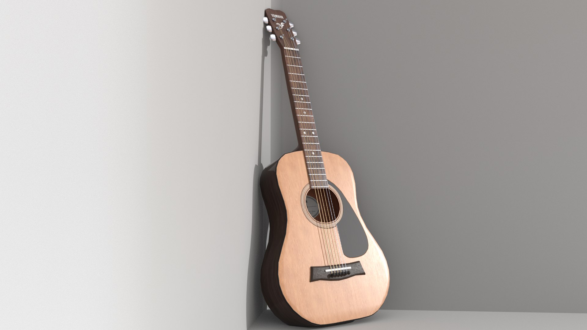 3D Acoustic Guitar - TurboSquid 1604776
