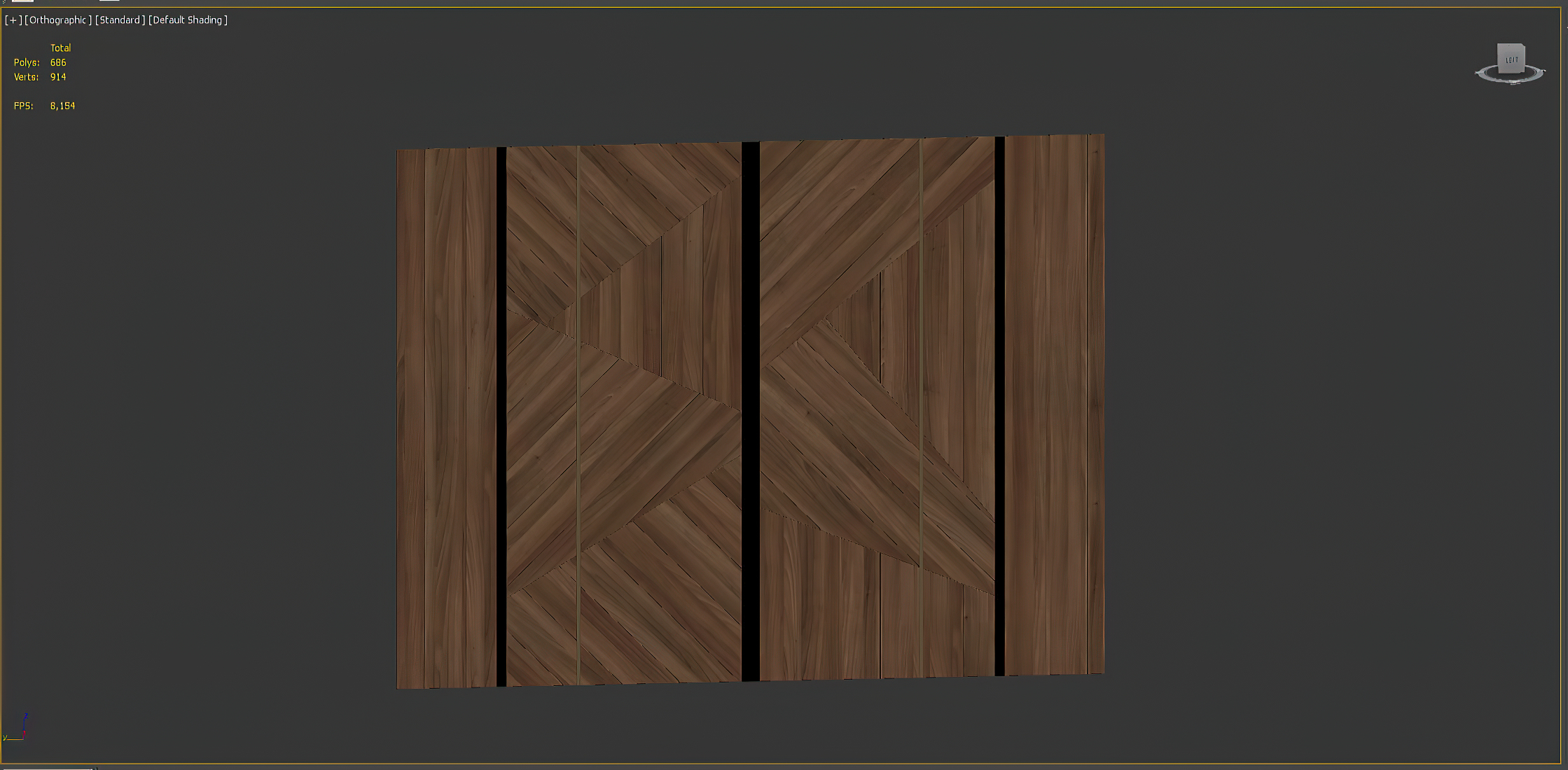 modelo 3d Decorative wall panel and headboard - TurboSquid 1900363