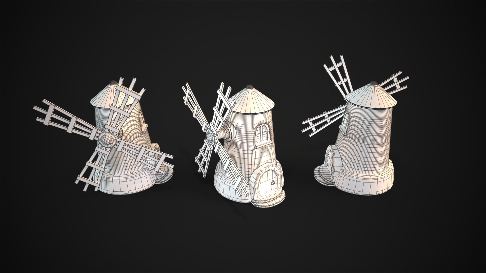 Windmill Stylized 3D Model - TurboSquid 1874413