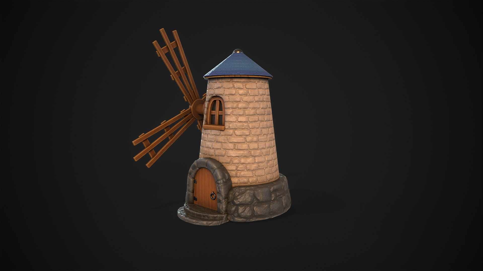 Windmill Stylized 3D Model - TurboSquid 1874413
