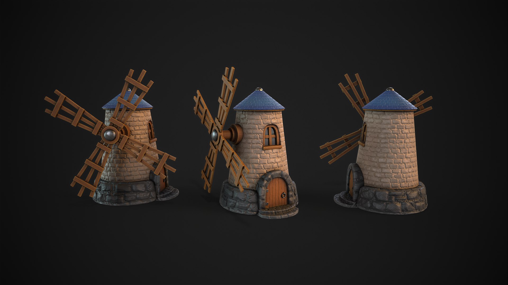 Windmill Stylized 3D Model - TurboSquid 1874413