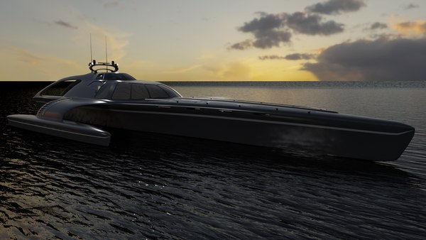 Trimaran yacht sea 3D - TurboSquid 1647719
