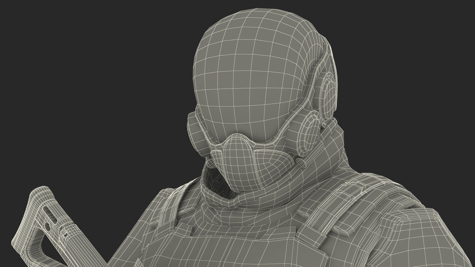 3D Sci-fi Soldier Standing Pose - TurboSquid 2131022