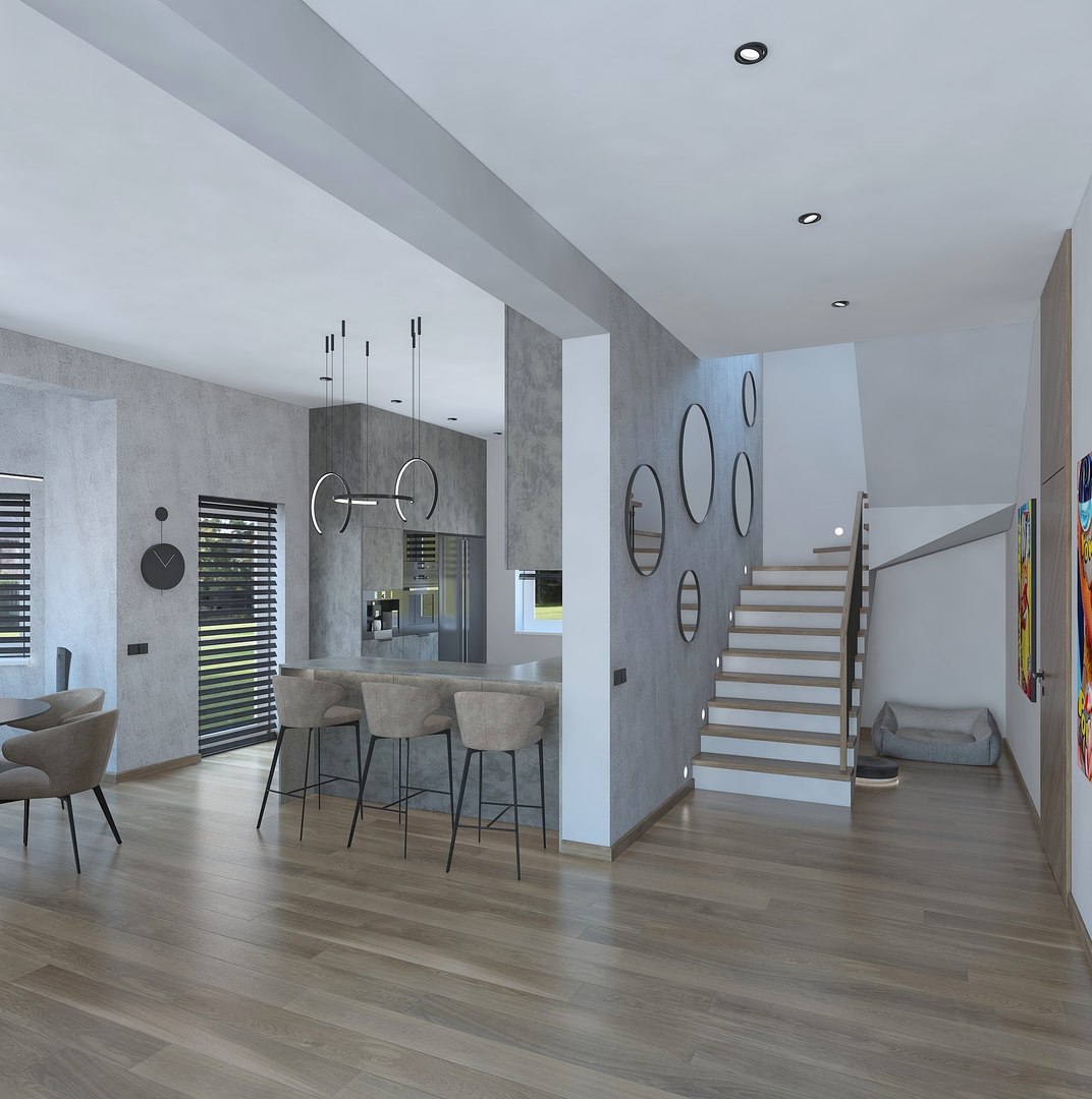 3D Model Wonderful Large Living Room - TurboSquid 2129575