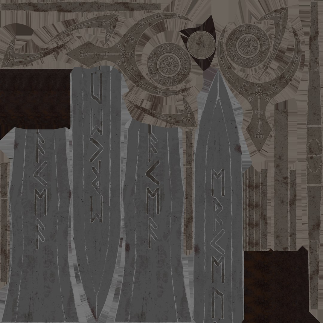 Runic Sword Game Ready 3D Model - TurboSquid 2232525
