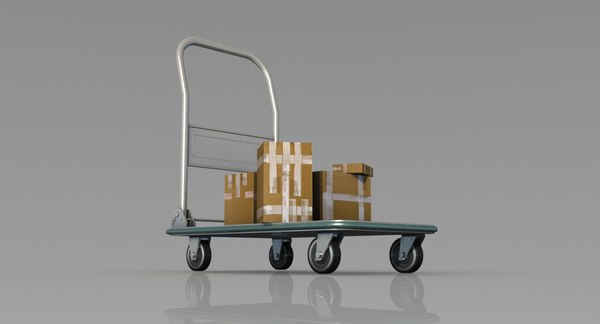 3D modeled cart - TurboSquid 1228599