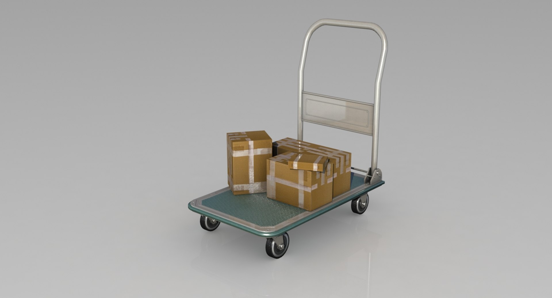 3D modeled cart - TurboSquid 1228599