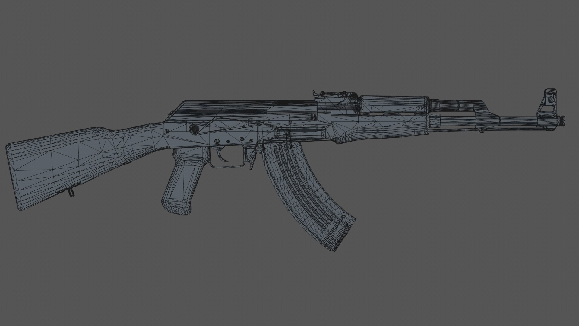Ak-47 Rifle Ak Model - TurboSquid 1713731