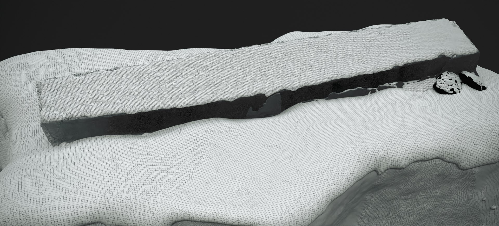 SNOW ROCK WALL A 2022 RAW 3D Model - TurboSquid 1980820