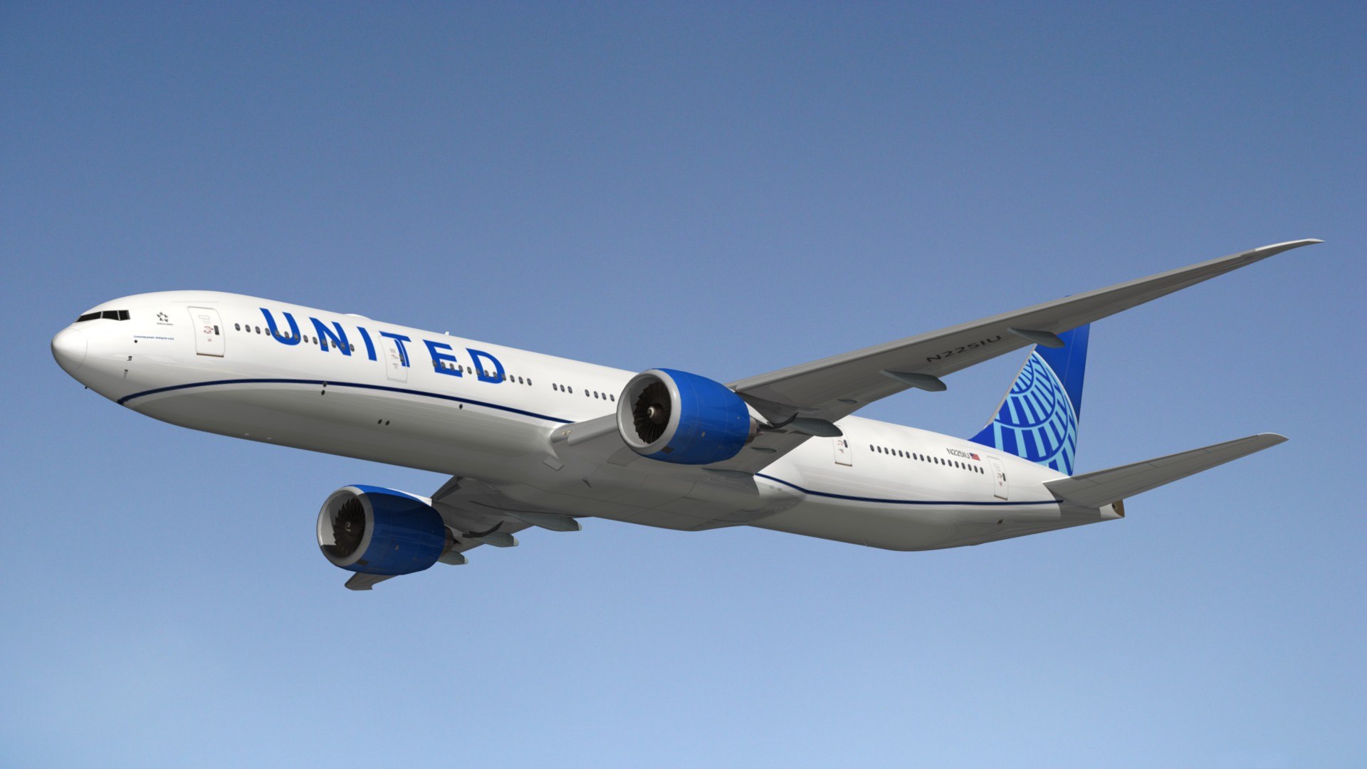 Boeing 777 United Airlines 3D Model - TurboSquid 1653892