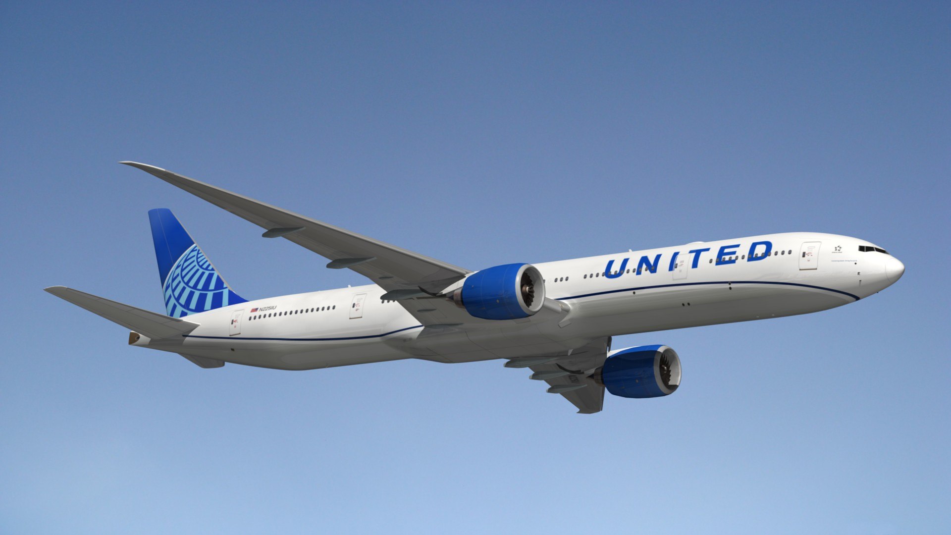 Boeing 777 United Airlines 3D Model - TurboSquid 1653892
