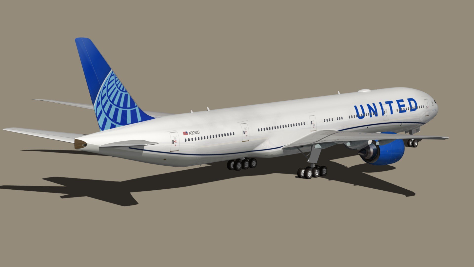 Boeing 777 United Airlines 3D Model - TurboSquid 1653892