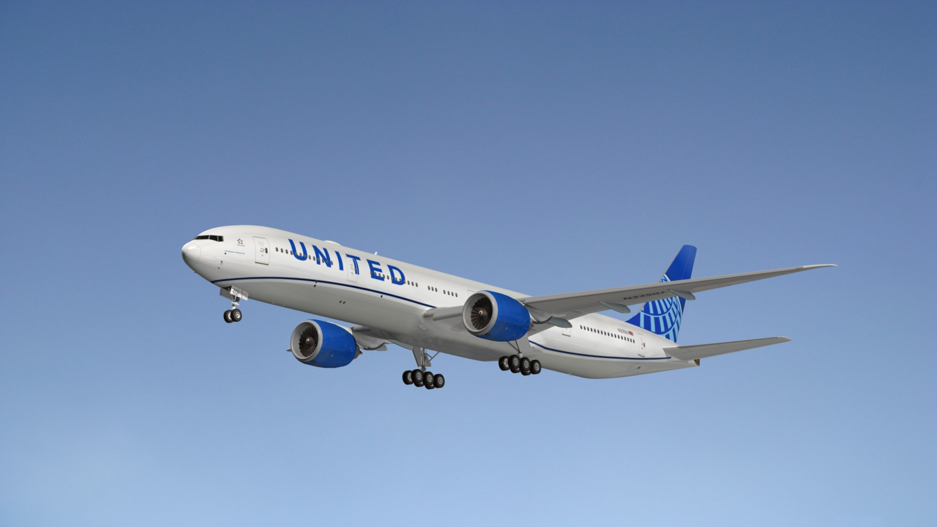 Boeing 777 United Airlines 3D Model - TurboSquid 1653892