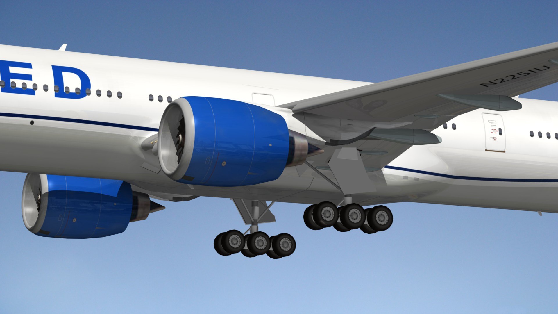 Boeing 777 United Airlines 3D Model - TurboSquid 1653892