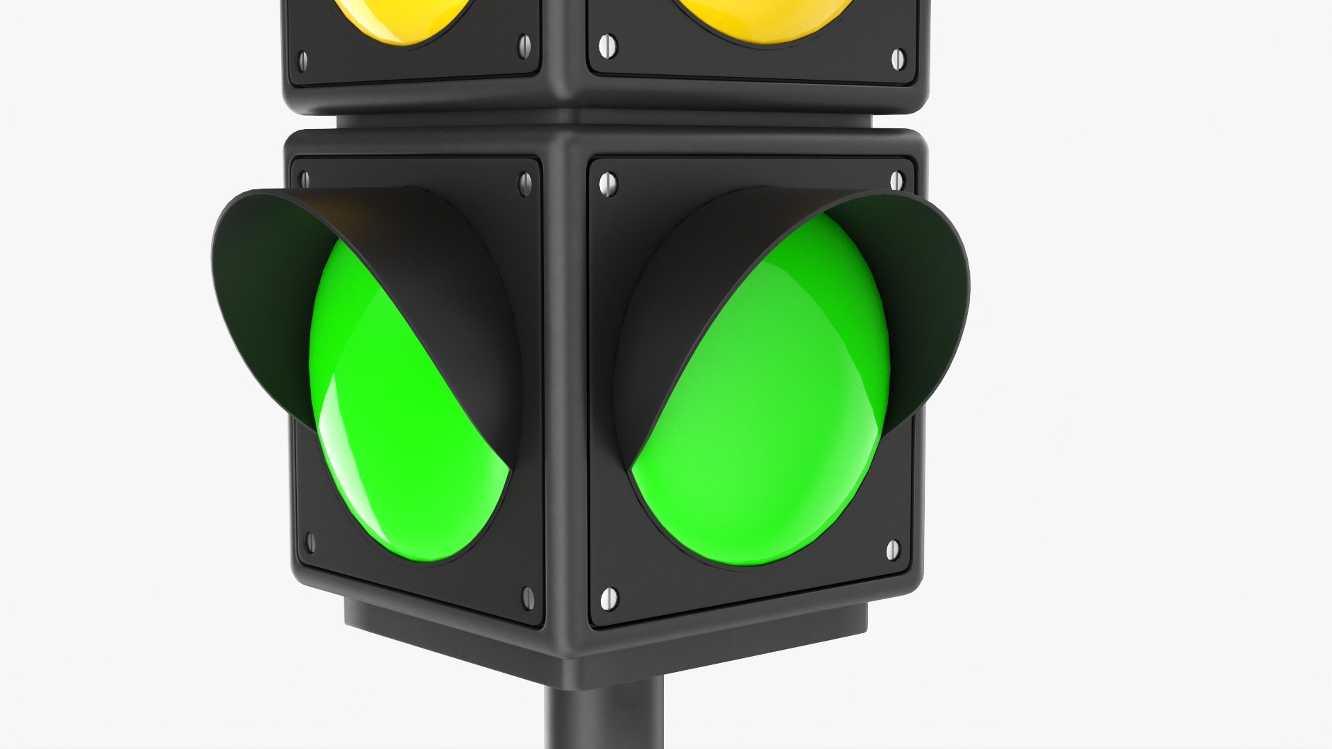 3D Model Traffic Lights On Column - TurboSquid 1760443